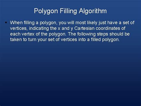 Computer Graphics Filled Area Primitives Ii Lecture