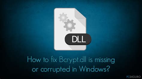 ¿cómo Solucionar Bcryptdll Está Pendiente O Corrupto En Windows