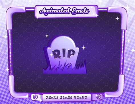 Animated Static Rip Twitch Emote V3