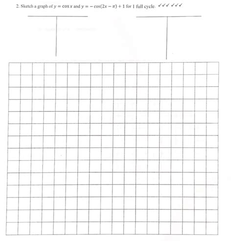 Sketch A Graph Of Y Cos X And Y Cos X T Chegg Com