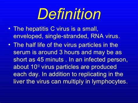 Hepatitis C Presentation
