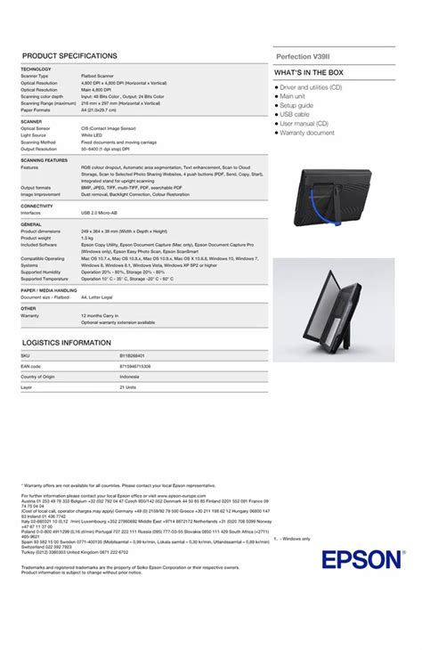 Epson Perfection V Ii Flatbed Scanner At Piece Epson Digital Scanner In Agra Id