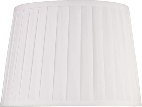 Queenswood Traditional Ivory White Pleat Large Floor Lamp Shade Shade