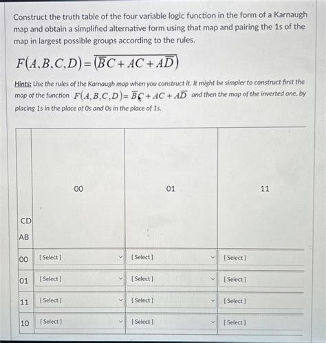 Construct The Truth Table Of The Four Studyx