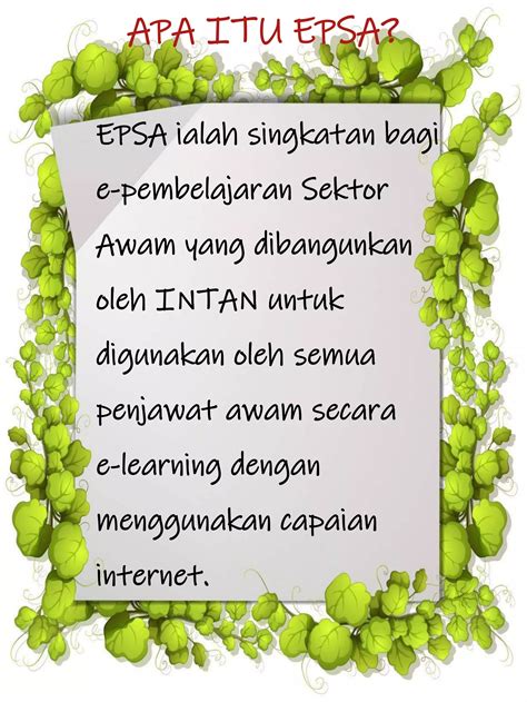 Daftar Epsa Dlm Splkpm Pdf