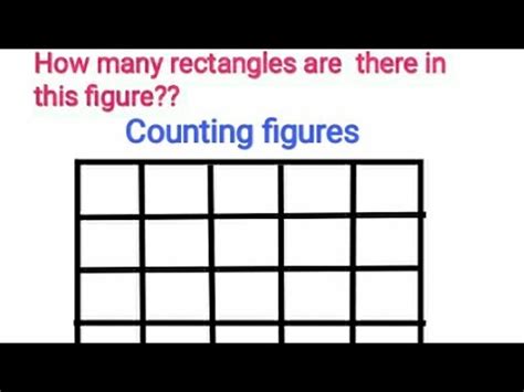 Counting Figures To Find Number Of Rectangles In The Given Figures NMMS NTSE YouTube