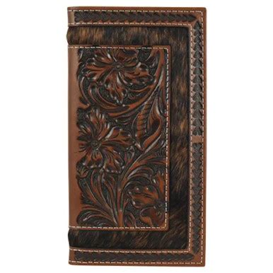 Justin By Trenditions Mens Accessories Brown Tooled Rodeo Wallet