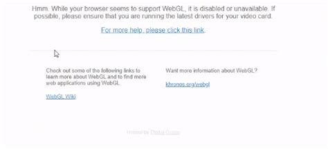 Gpu Webglrenderer Error Error Creating Webgl Context In Chrome