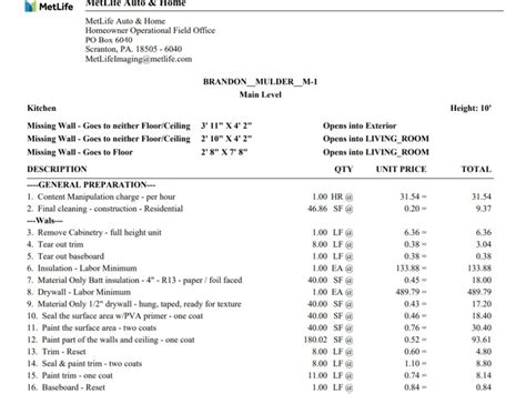 Your Claim Estimate With Sketch Write On Xactimate Upwork