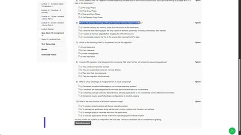 Cloud Computing Week 10 Assignment Answers August 2024 Nptel Swayam Youtube