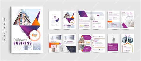 Premium Vector Real Estate Brochure Or Architect Guideline Catalog Design Template
