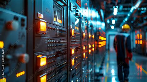 Professional Electrical Engineer Testing Battery Backup Systems For Power Continuity During Grid