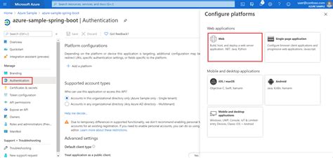 Azure Active Directory アカウントを使用したサインインを Spring Web アプリに追加する Microsoft Learn