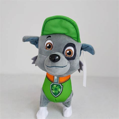 Интерактивная мягкая игрушка Щенячий патруль ходит лает машет хвостиком Рокки Id