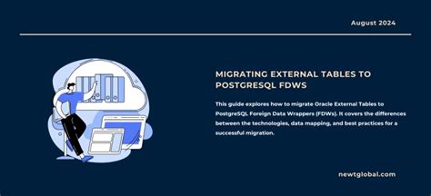 Newt Global On Linkedin Oracle External Tables To Postgresql Fdws Newt Global