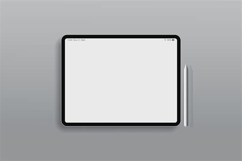 Blank Screen Tablet Or Ipad Design 12667336 Vector Art At Vecteezy