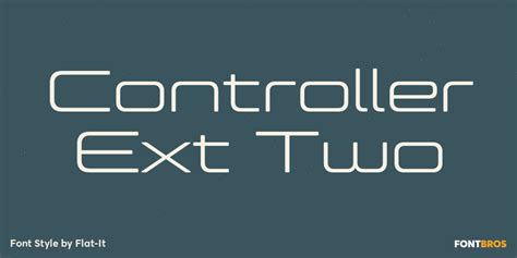 Controller Ext Two Font Style By Flat It Font Bros Controller Ext Two Font Style By Flat It Font Bros