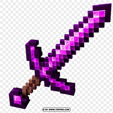 Netherite Sword From Minecraft With Magenta Hue Toppng