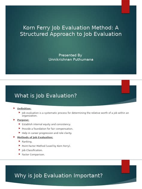 Korn Ferry Job Evaluation Method Pdf