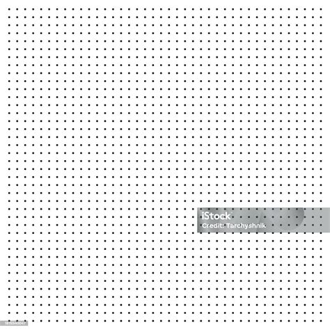 격자가 있는 점선 그래프 용지입니다 물방울 무늬 패턴 서예 그리기 또는 쓰기를 위한 기하학적 질감 빈 메모지 학교 공책 벡터 그림 0명에 대한 스톡 벡터 아트 및 기타