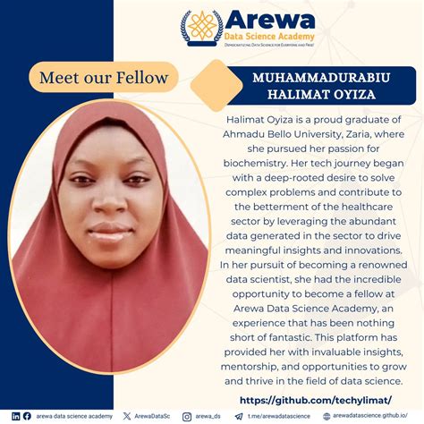 Arewa Data Science Academy On Linkedin Arewads Arewadatascienceacademy Meetourfellow