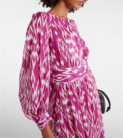 Tornado Balloon Sleeve Maxi Dress In Pink Eres Mytheresa