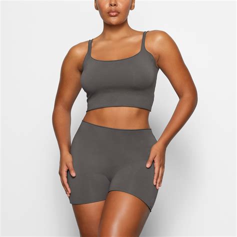 Raw Edge Cami Top Gunmetal Skims