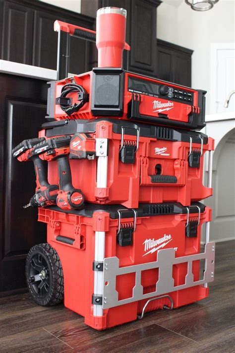 Milwaukee Packout Rolling Modular Stackable Tool Box Storage System Red Artofit