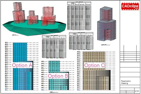 REVIT Rocks CADclip REVIT Parametric Massing Study
