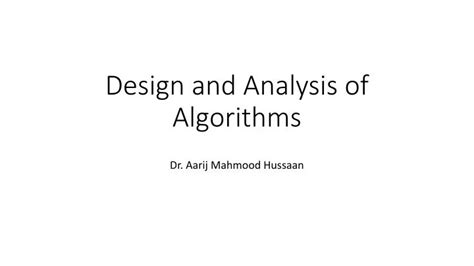 ppt design and analysis of algorithms powerpoint presentation free