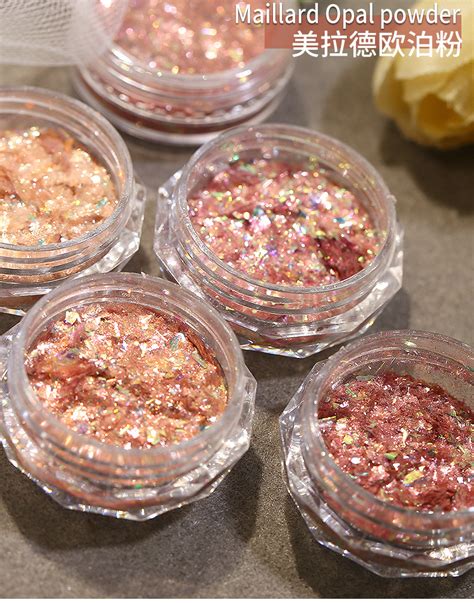 美拉德欧泊粉美甲饰品混装超薄偏光闪粉云锦粉极光亮片指甲装饰品 阿里巴巴