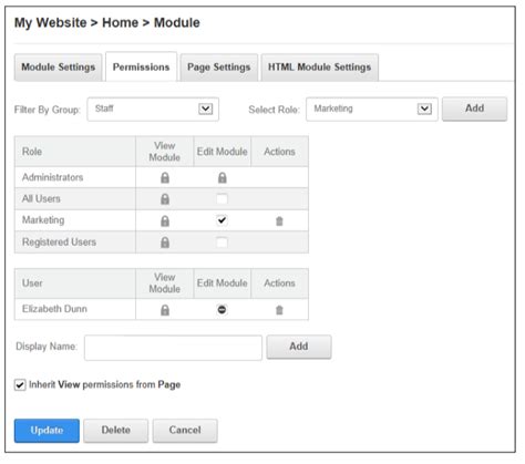 How To Configure Module Permissions On Your Dnn Site Memnet