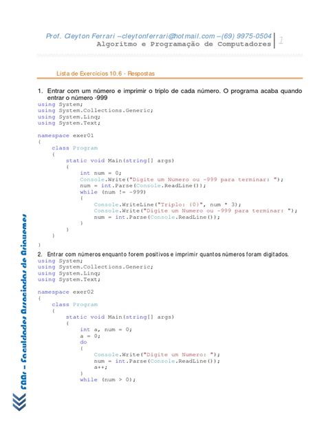 Algoritmo e Programação de Computadores pdf DocShare tips