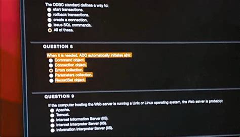Solved Texts The Odbc Standard Defines A Way To Start Transactions Rollback Transactions