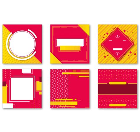 ویانوشاپ 6 قالب پست اینستاگرام Psd بصورت فایل لایه باز فتوشاپ