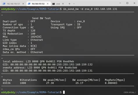 Rdma测试集：preftest安装与使用perftest Csdn博客