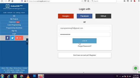 How To Run Program In Online Gdb Compiler Youtube