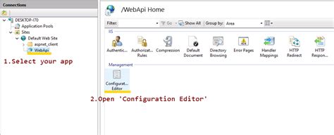 aspnetcore environment setup at iis level