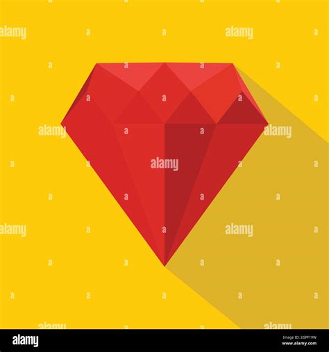 Ruby Icon Flat Style Stock Vector Image And Art Alamy