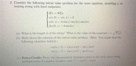 Solved Consider The Following Initial Value Problem For Chegg