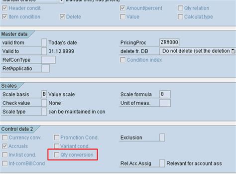 Solved Quantity Conversion For Condition Type Sap Community