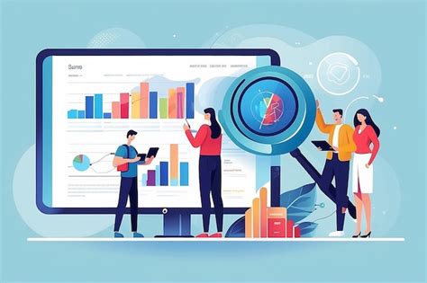 Premium Ai Image Social Media Analytics Horizontal Banner