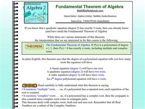 Fundamental Theorem Of Algebra