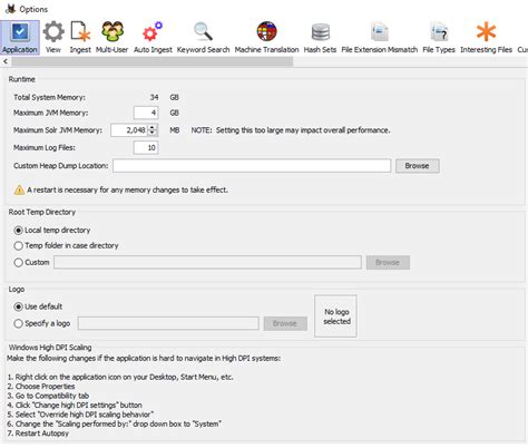Autopsy User Documentation General Configuration