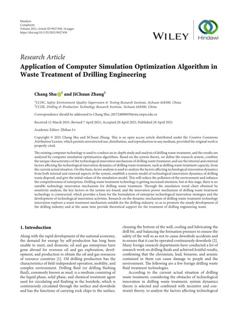 Pdf Application Of Computer Simulation Optimization Algorithm In