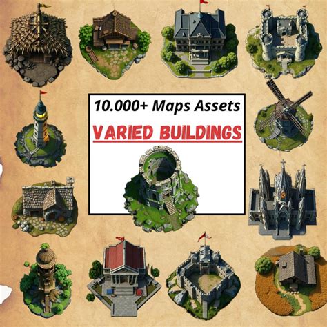 Fantasy Map Making Kit 10000 Assets Rpg World Map Creator Fantasy