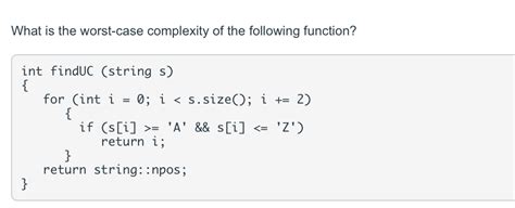 Solved Int Finduc String S For Int I0i A Andand