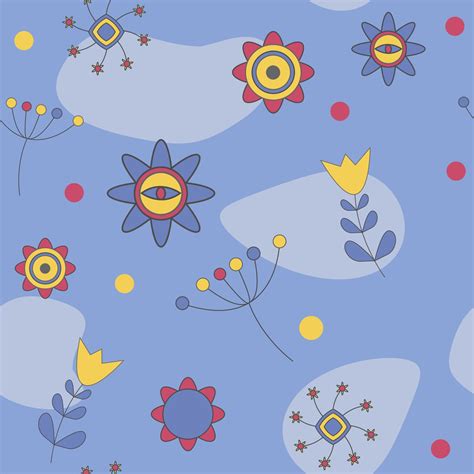 Abstract Cute Background Flower Seamless Pattern 3209243 Vector Art At Vecteezy