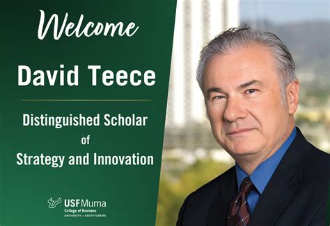 Scholar Entrepreneur David Teece Joins Usf Muma College Of Business Usf Muma College Of Business