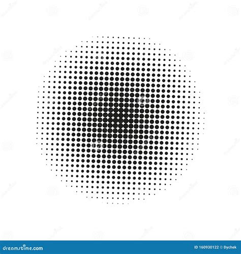 Round Halftone Dot Pattern Comic Book Stock Vector Illustration Of Circle Decor 160930122